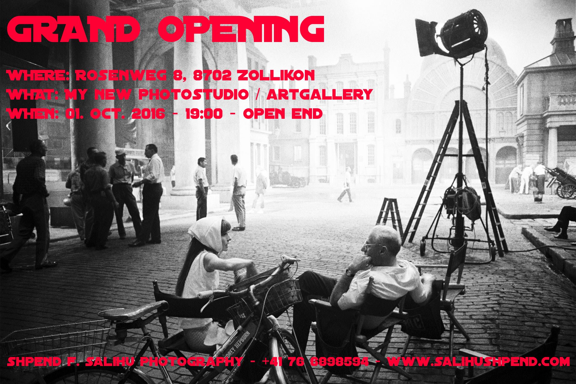 Shpend Salihu hap studion dhe galerinë e fotografisë në Cyrih - Albinfo