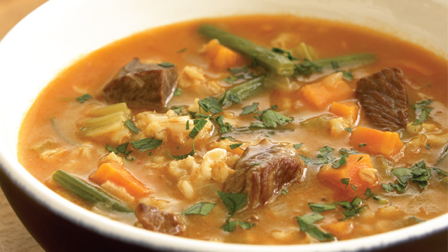 Supë me perime e mish - Albinfo