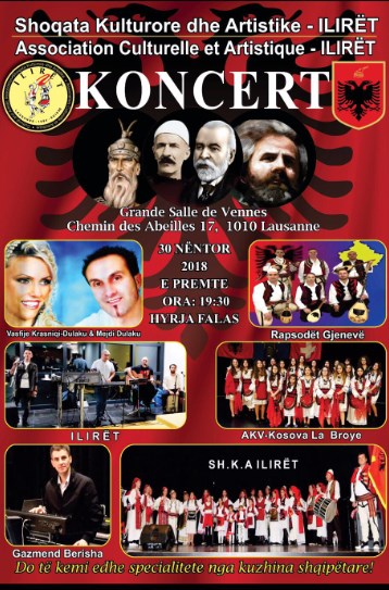 Shoqata “Ilirët” organizon mbrëmje festive për 28 Nëntor - Albinfo Shoqata “Ilirët” organizon mbrëmje festive për 28 Nëntor - Albinfo