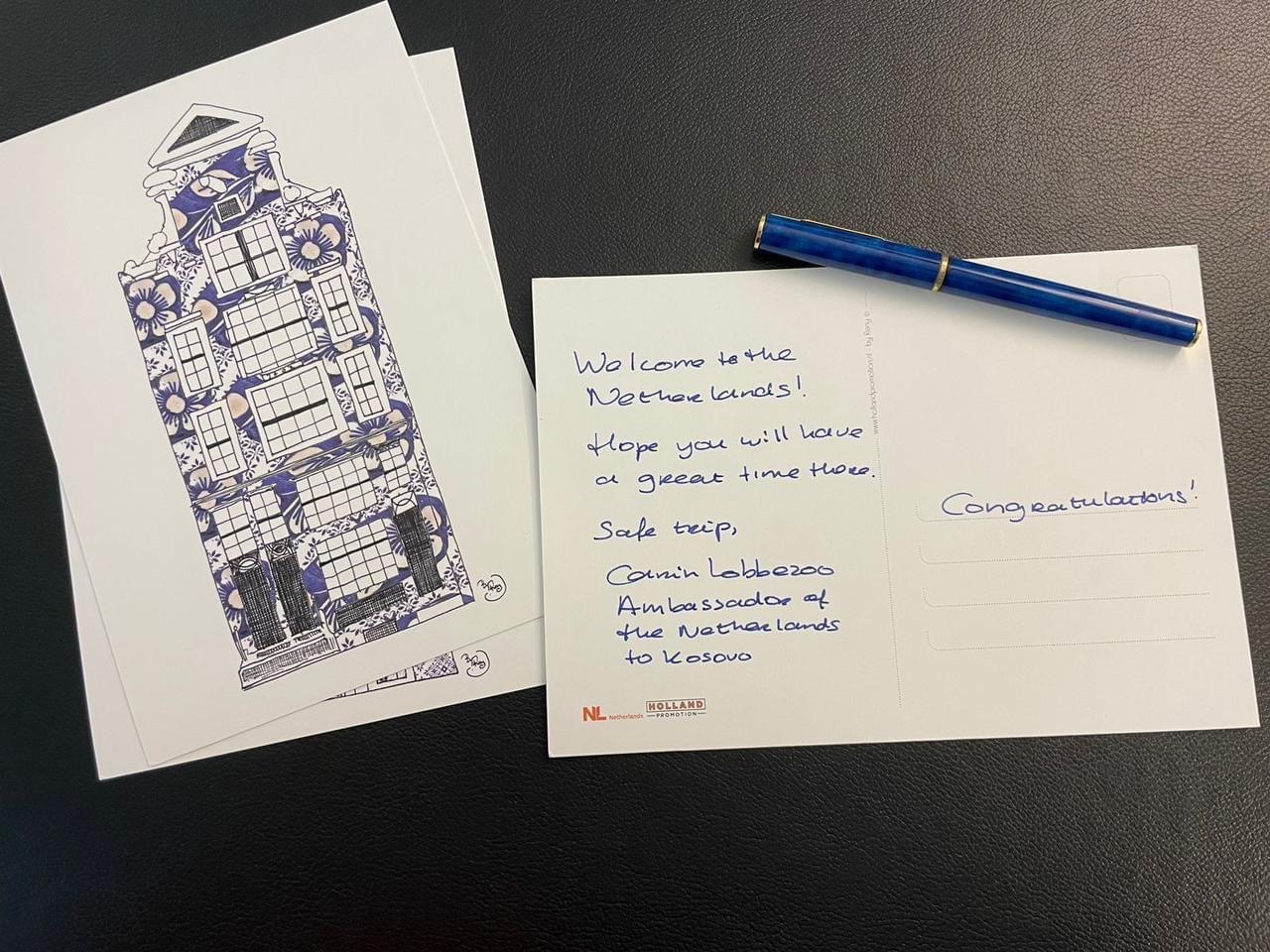 Kartolinë nga ambasadori: Holanda mirëpret qytetarët e Kosovës për ...
