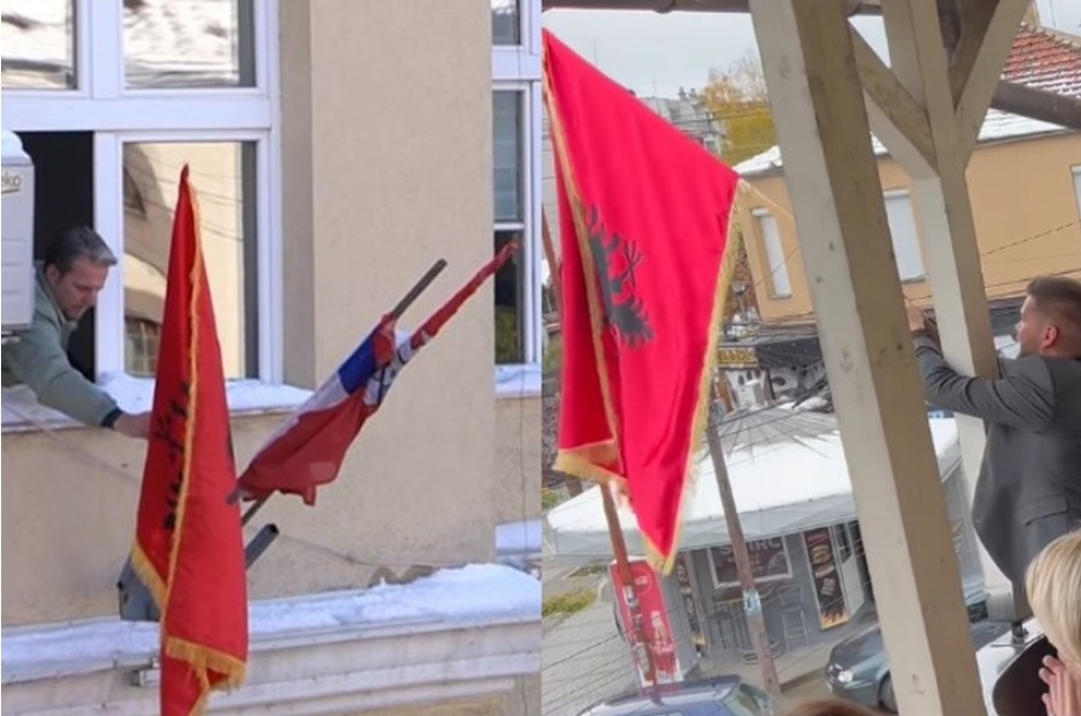 Flamuri shqiptar në Preshevë e Bujanovc acaron serbët - Albinfo