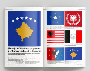 Flamujt që fillimisht u propozuan për flamur të shtetit të Kosovës ...