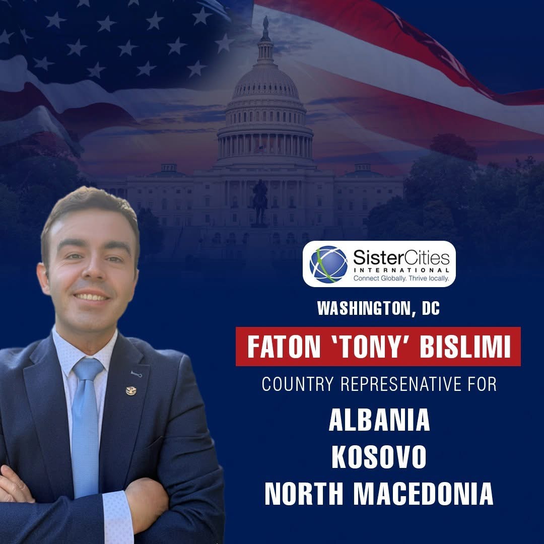Faton Bislimi, représentant national de “Sister Cities International ...